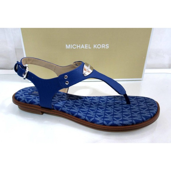 Michael Kors | Shoes | Michael Kors Mk Plate Thong Flat Tstrap Sandals ...